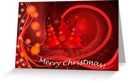 Free Christmas Cards: Red Christmas Cards