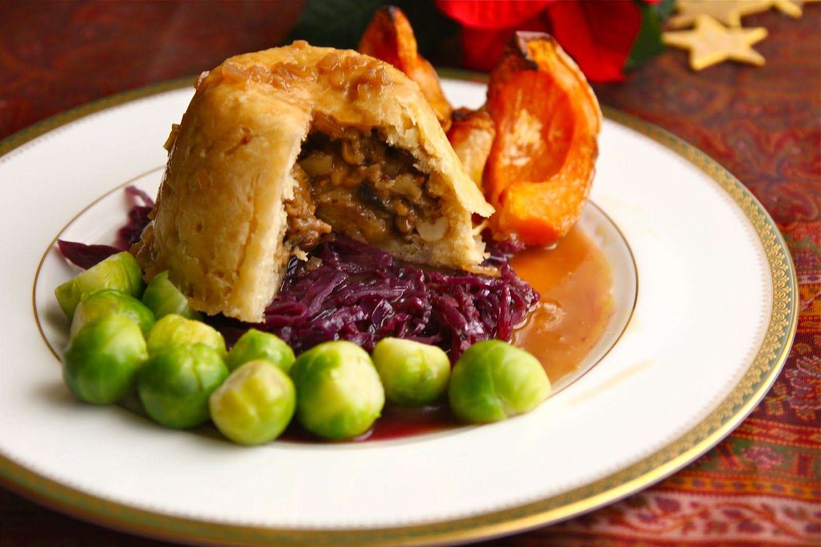 Mudpies And Minestrone: Chestnut & Mushroom Pudding - Vegetarian Christmas