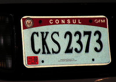 Just A Car Guy: In the parking lot at Target, a Consul license plate