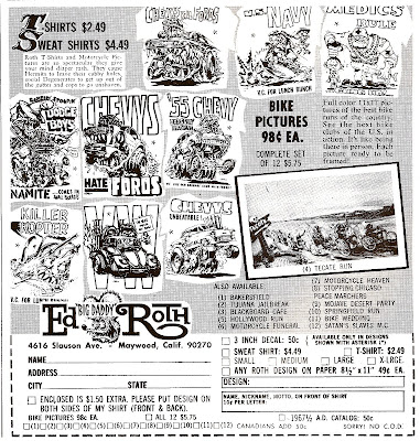 Just A Car Guy: Ed "Big Daddy" Roth t-shirt advertising (part 2)