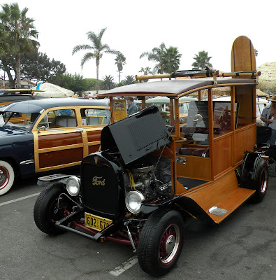Just A Car Guy: 1925 "Telephone booth" Model T woody at Wavecrest