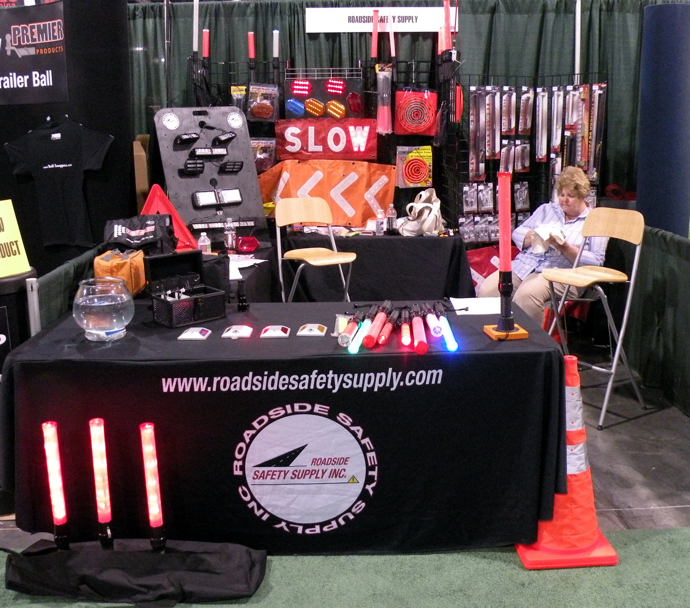 Just A Car Guy: the safety stuff booth at SEMA