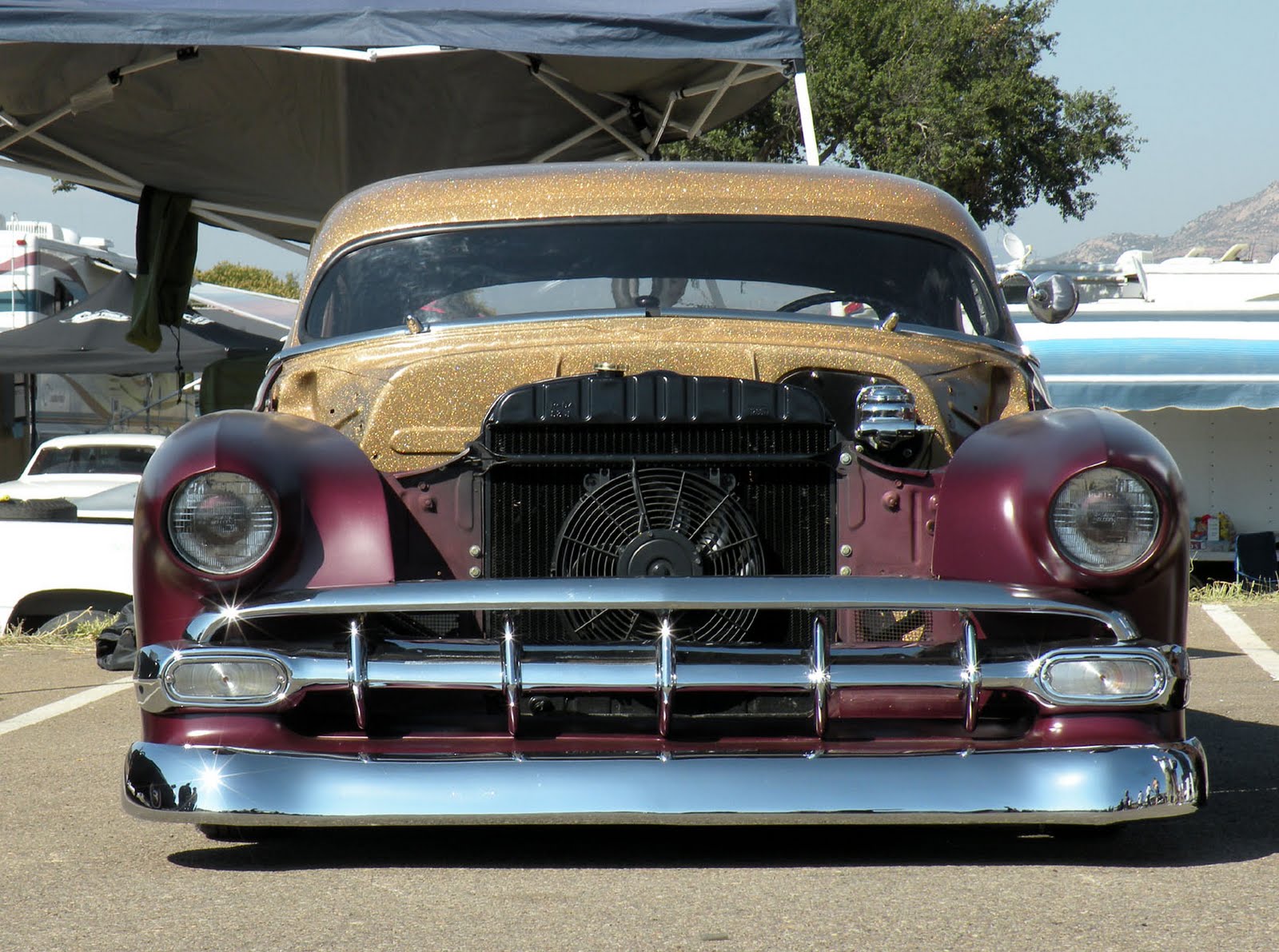 Just A Car Guy: Cool custom with a great two tone paint and ghost scallops