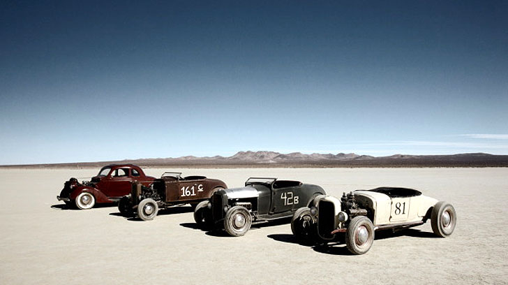 Just A Car Guy: new color photos of 1940's dry lake bed hot rod racing