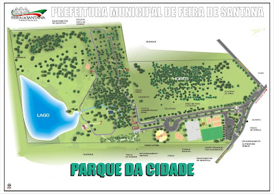 Parque da Cidade Frei José Monteiro: Mapa do Parque da Cidade
