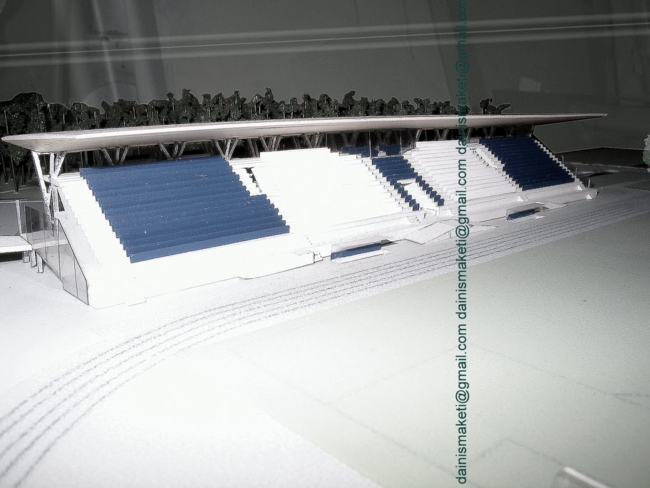 Architectural Scale Models: Hockey arena and sports complex in Sloka
