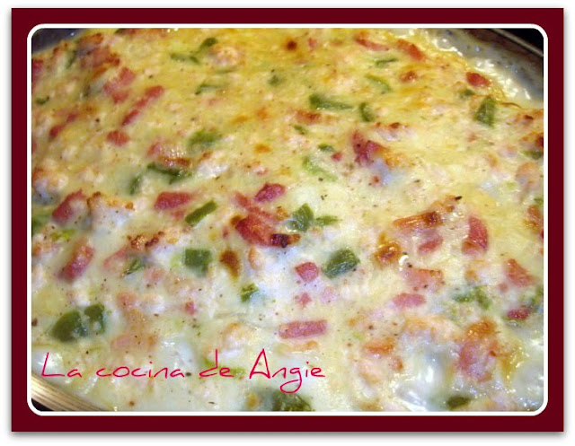 La cocina de Angie: COLIFLOR CON BECHAMEL DE POLLO
