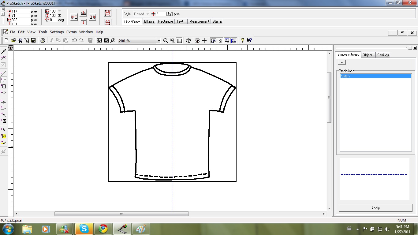 CAD Progression: Creating a Shirt in ProSketch