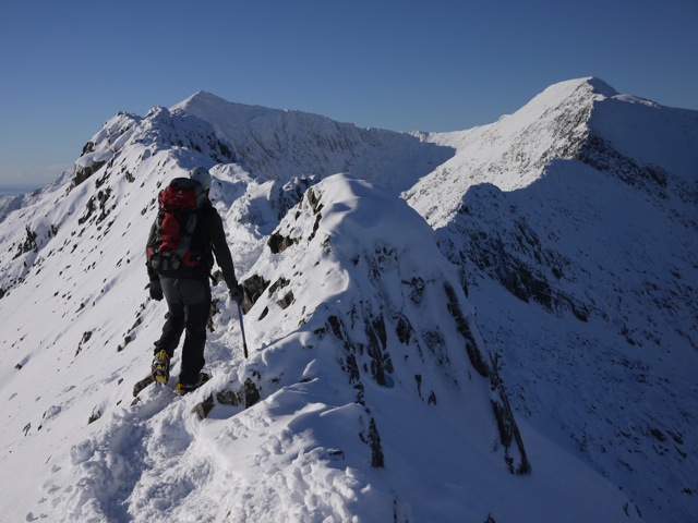 Rob Johnson: Crib Goch in the Snow - what a day!