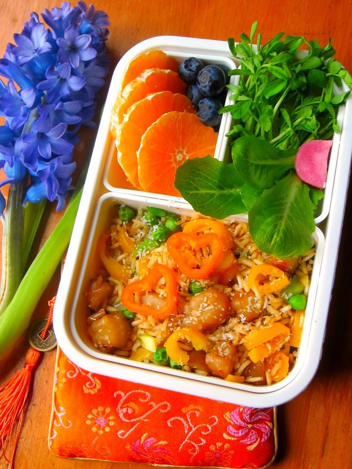 Bentobird: celebration weekend, thai rice bento