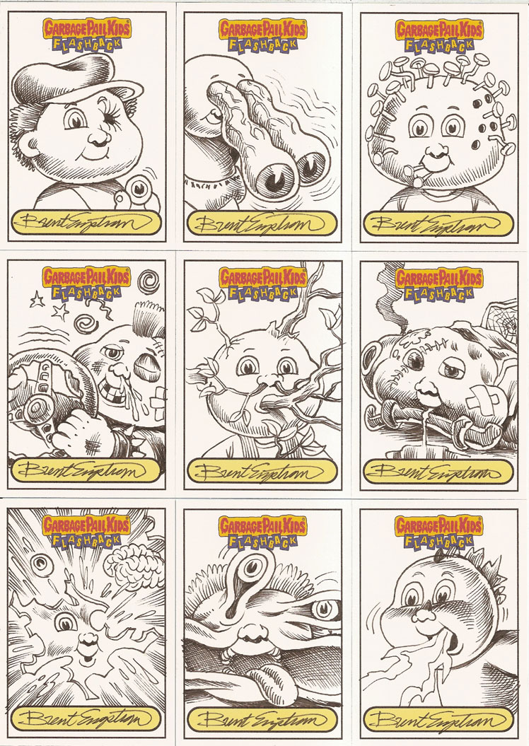 BRENT ENGSTROM'S BLOG: Garbage Pail Kids Flashback 2 sketch cards
