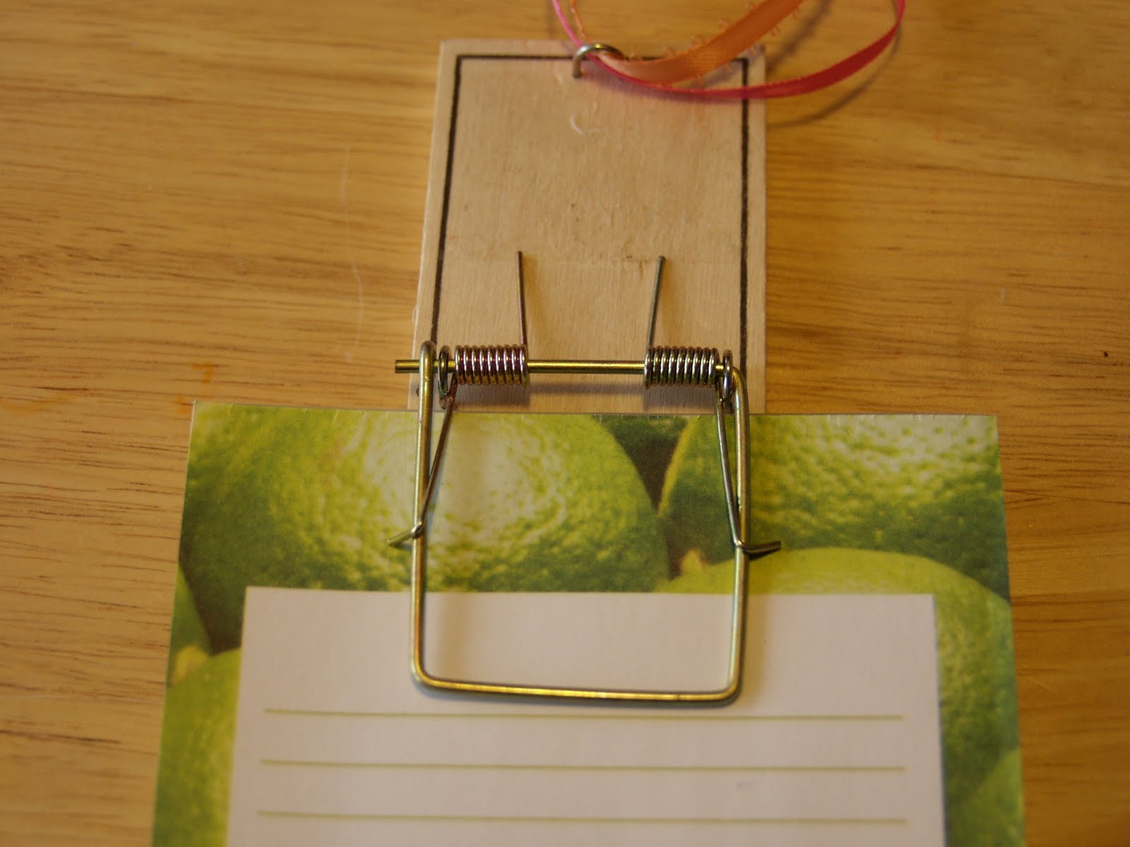 Craft Envy: Mouse Trap Notepad Clip