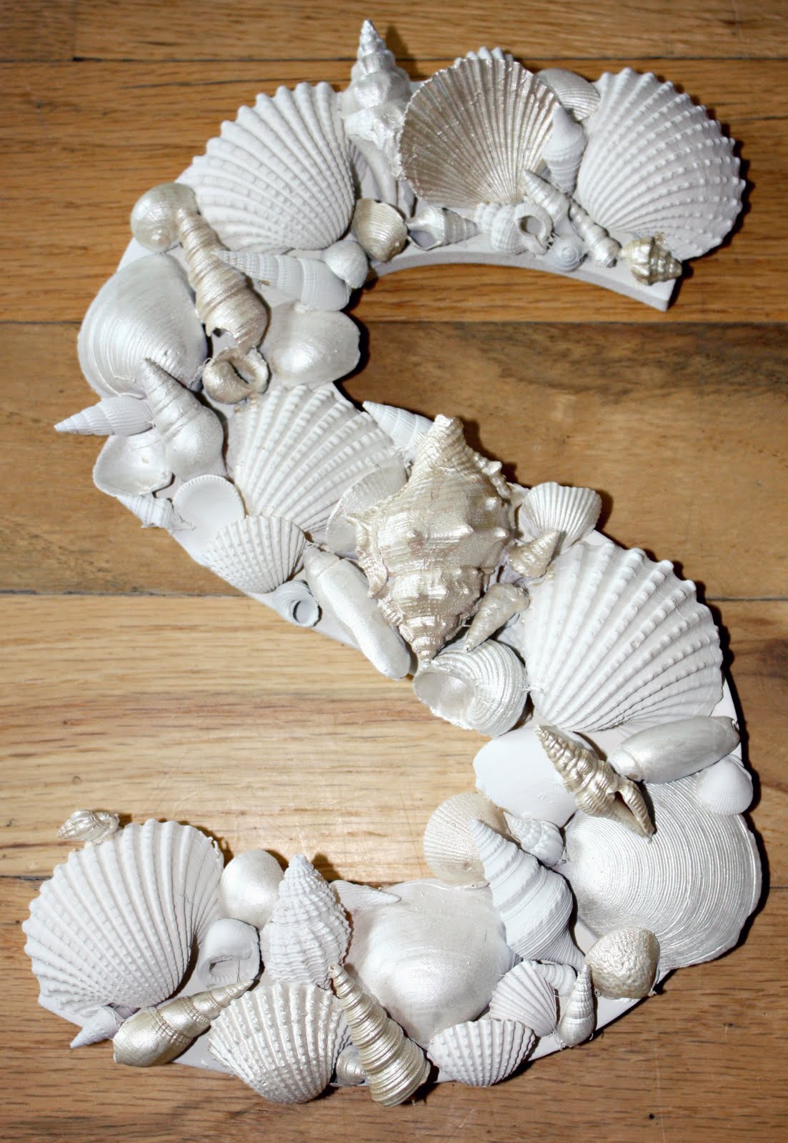 Custom Vinyl Wall Decals: Seashell Letter II