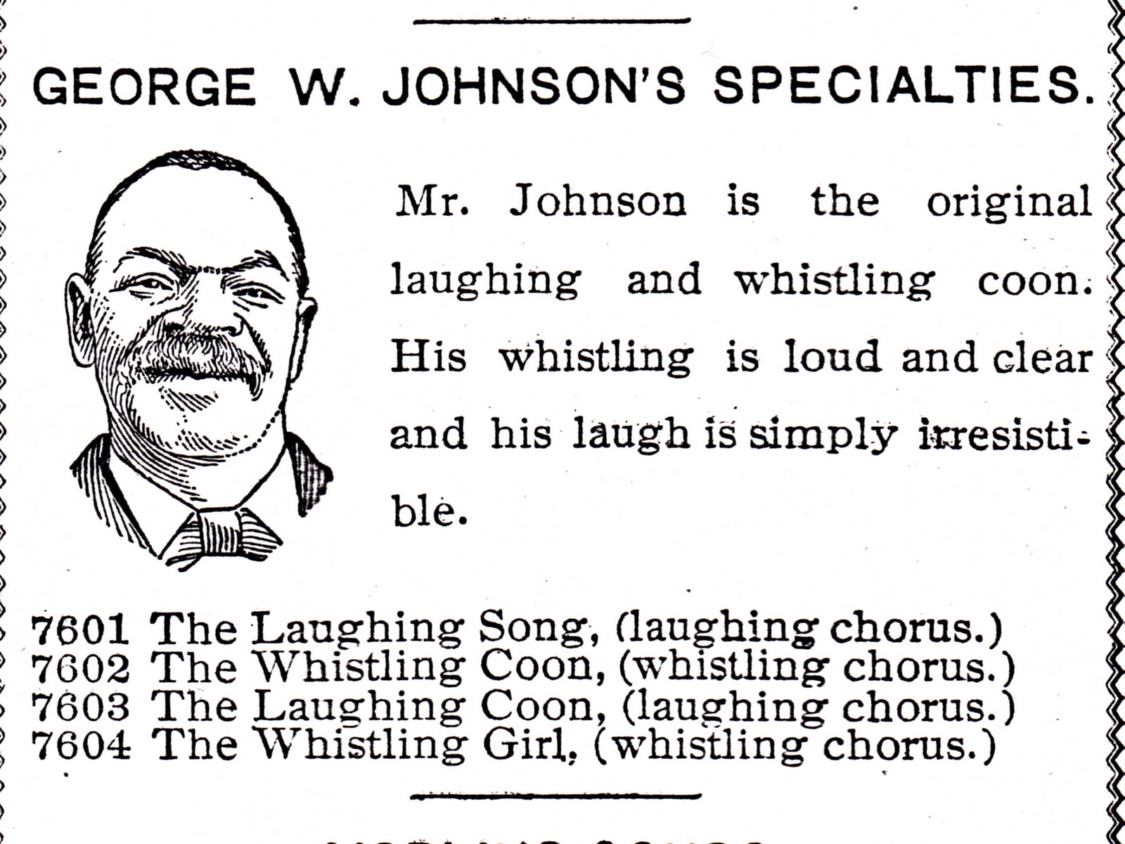 Jas Obrecht Music Blog: George W. Johnson: Forgotten Black Superstar