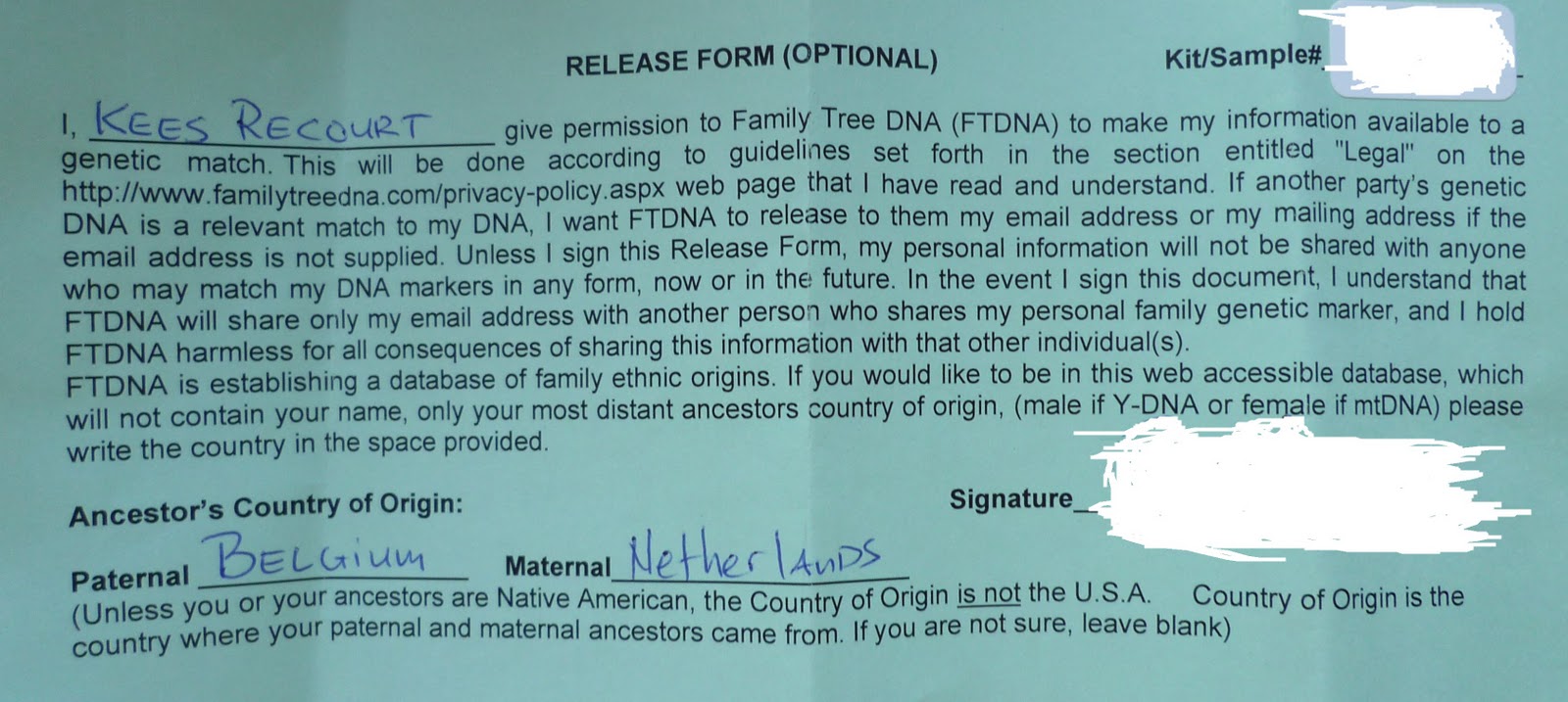 Searching for the Roots of the Recourt & Roucourt family: Genetische ...