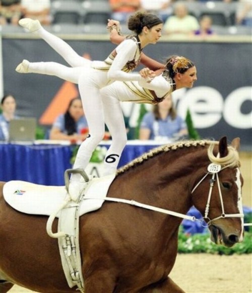 Mbokmu: Acrobatics on horses (10 photos)