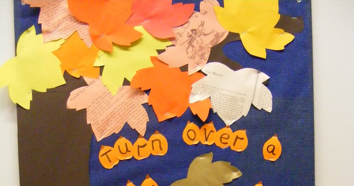 My Crafty Cupboard: Autumn Library Display.