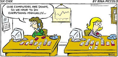 What's on my mind now...: Funny comic ~ Playing Solitaire at work