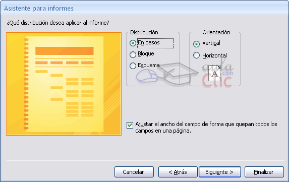 Microsoft Access 2007: ASISTENTE PARA INFORMES (II)