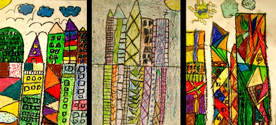 Composite Art & Design: Oil-pastel Rendering 'My Neighbourhood' (P1)