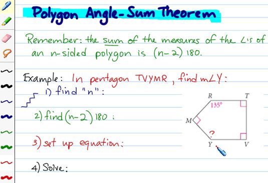 Mr. Yip's Math Class: Polygon Angle Sum