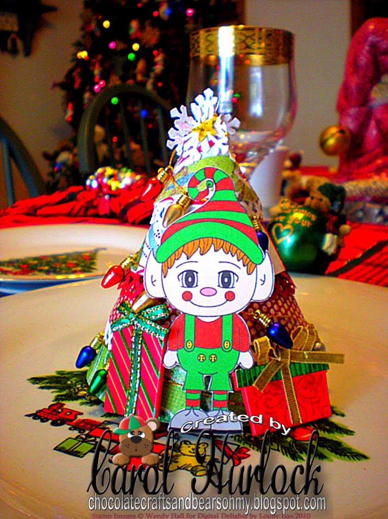 Chocolate Crafts and Bears, Oh My: Eddie the Elf Table Decoration