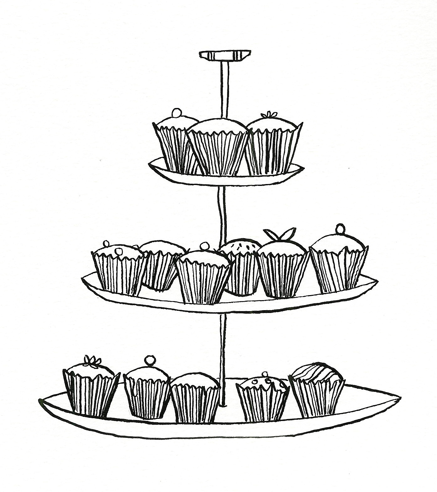 *: cake stand