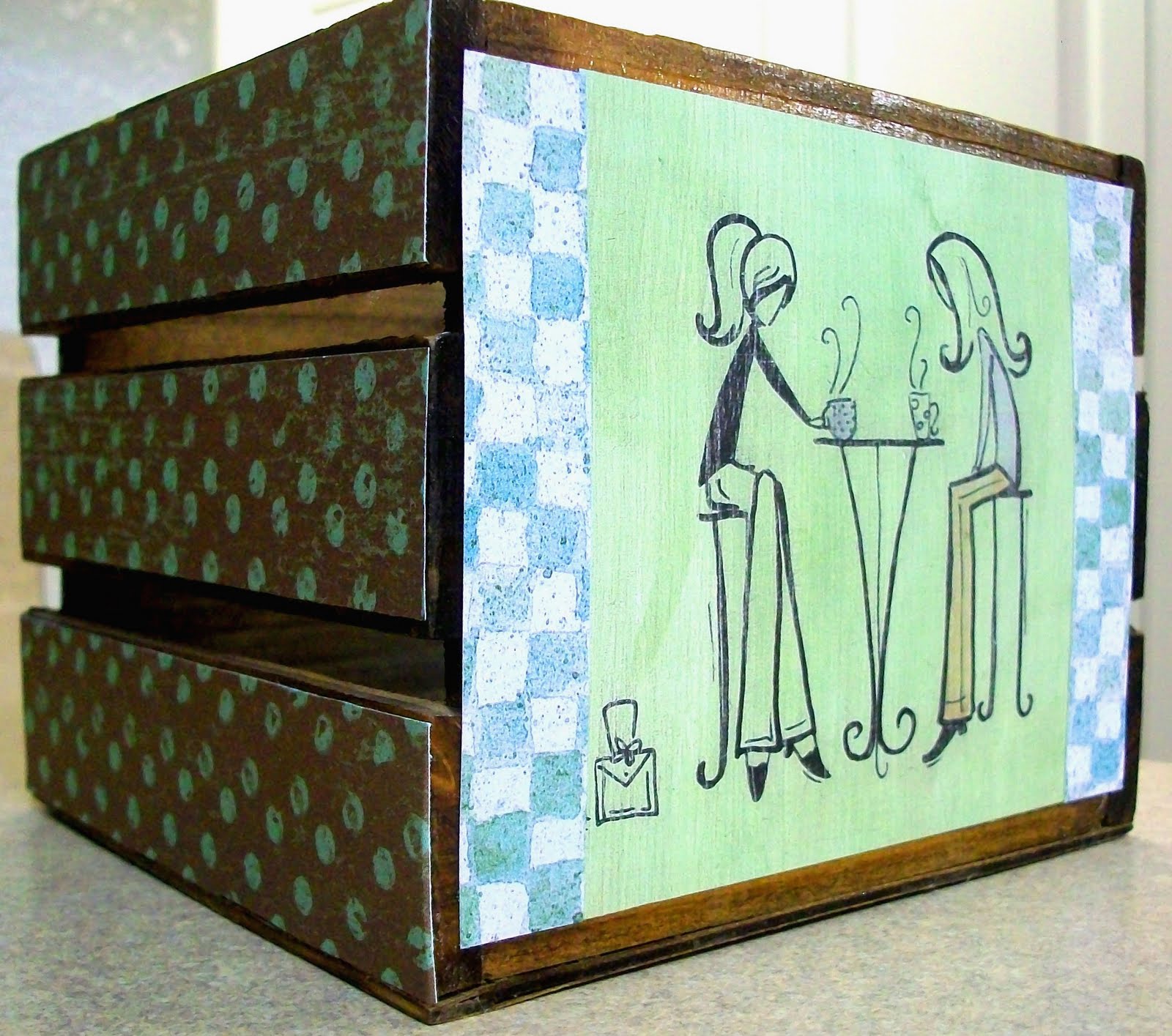 Delight Inspired: Mod Podge Box / Craft Room Part 1