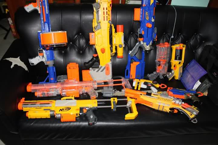 BRU Nerf: Brunerf's Nerf Collection.