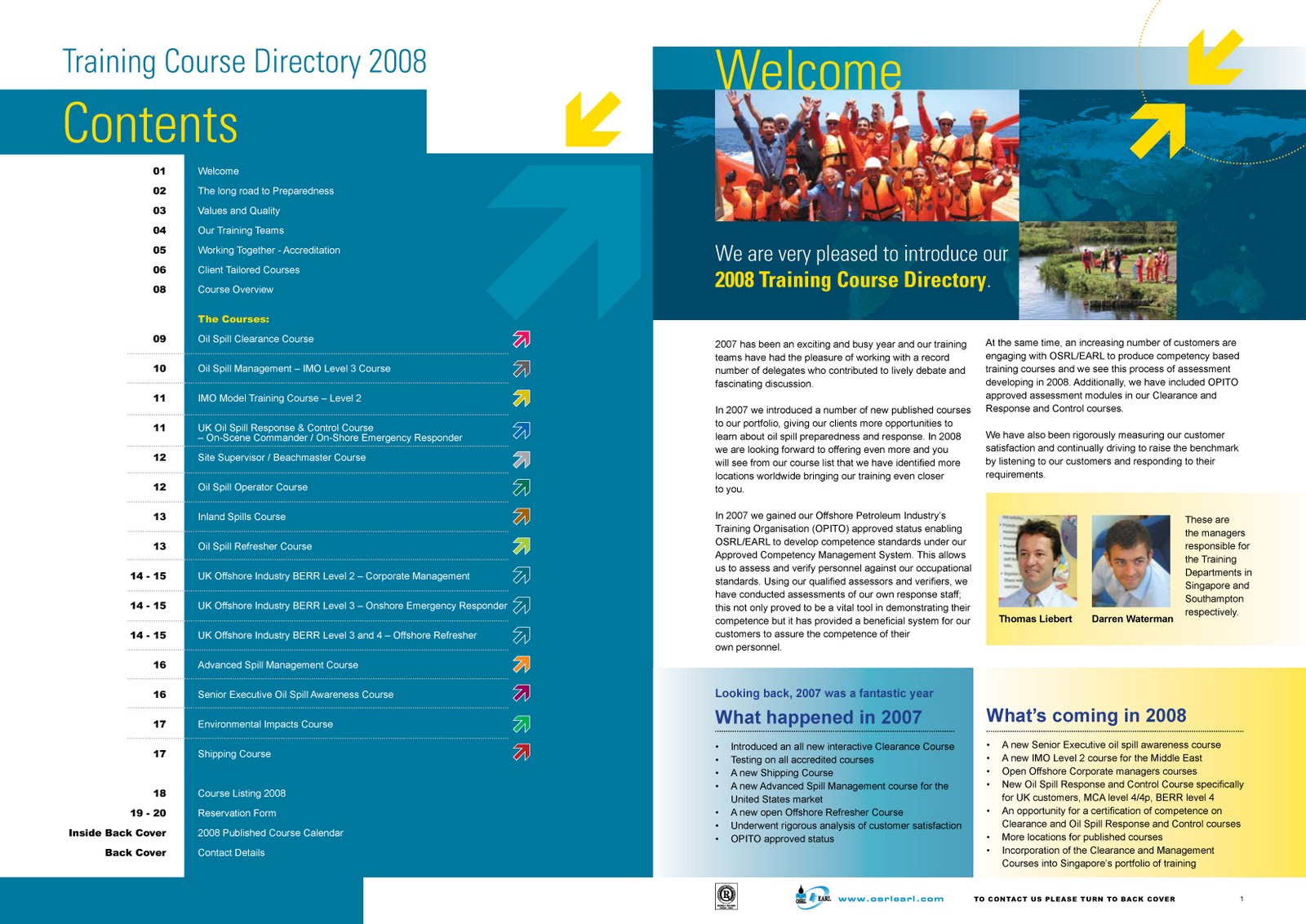My Balancing Act: OSRL Training Course Directory 2008