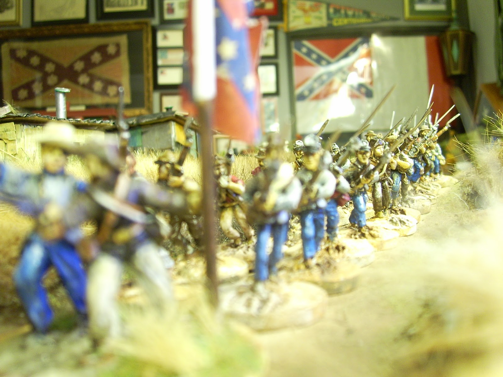 Capt. Richard's Miniature Civil War: Another group of Confederate infantry