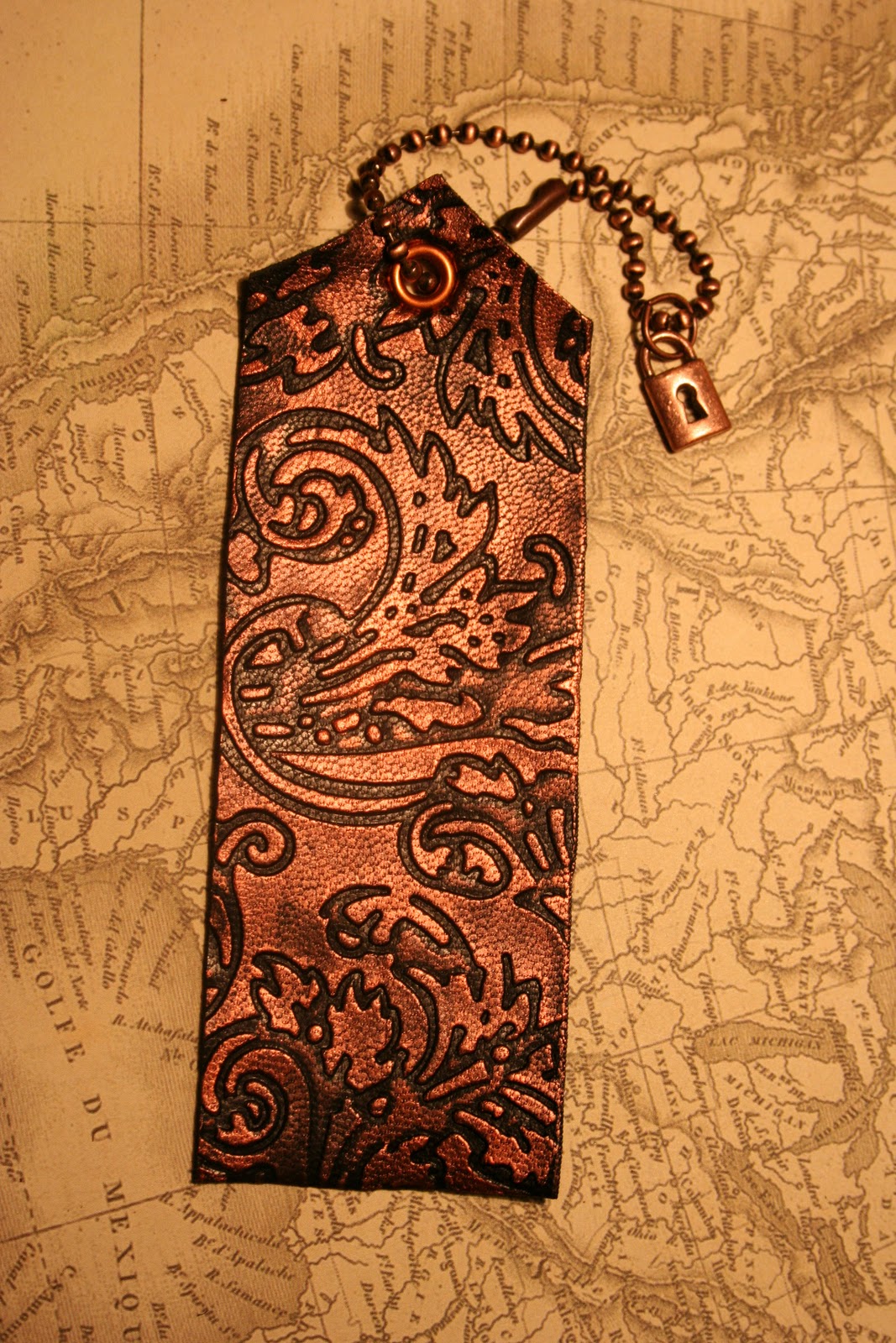 Turner's Tokens: Leather Steampunk Bookmarks
