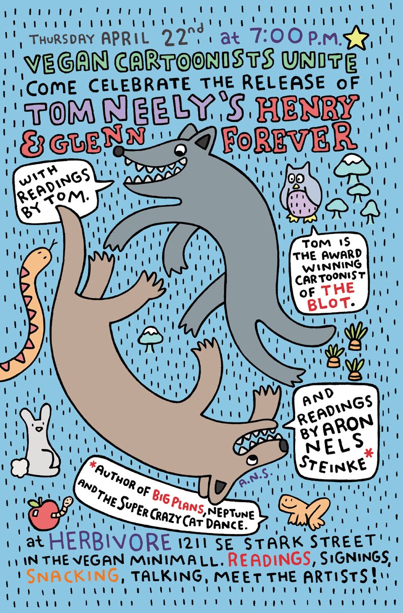 Aron Nels Steinke and Tom Neely Reading in Portland! – Wow Cool