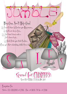 Fyza's Creative Workshop: Complete HSBC Jumble Sale Poster (after edit)