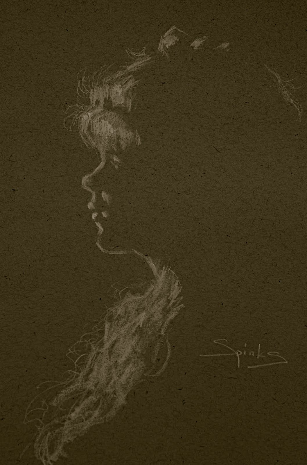 PORTRAIT PAINTING GOLD BY JOHANNA SPINKS: Rim Light...365 Days of Drawing