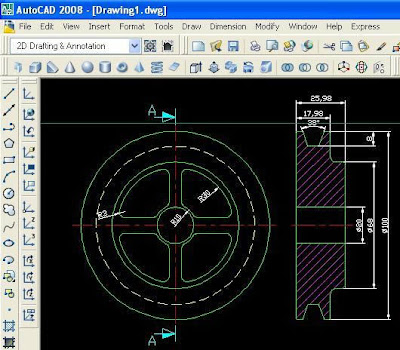 Autocad Tips: 3D Modeling Application: Drawing a 3D rim