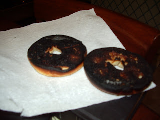 Families and growing older...: Burnt Bagels