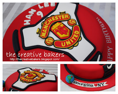 The Creative Bakers: Man U Cake : With Love from NY - 2010 Sep