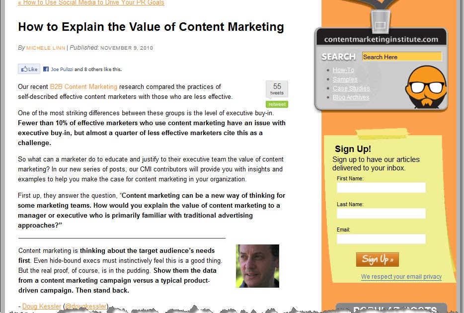 Simple Marketing Blog: The Value of Content Marketing: How Do You ...