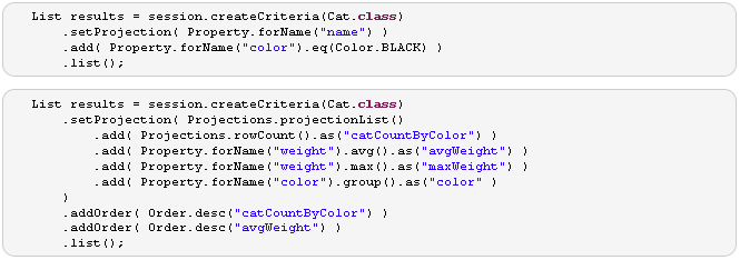 JAVA_MUNDO: CRITERIA (CRITERIOS)