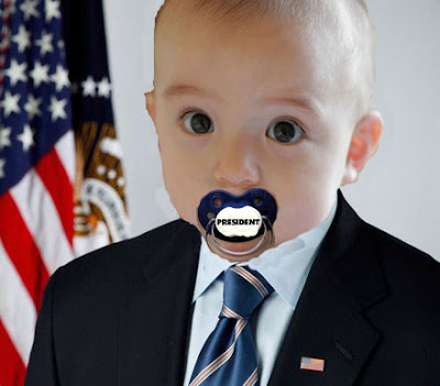 The Shark Tank: 2 Sides 2 A Story: Would a Baby Make a Good President?