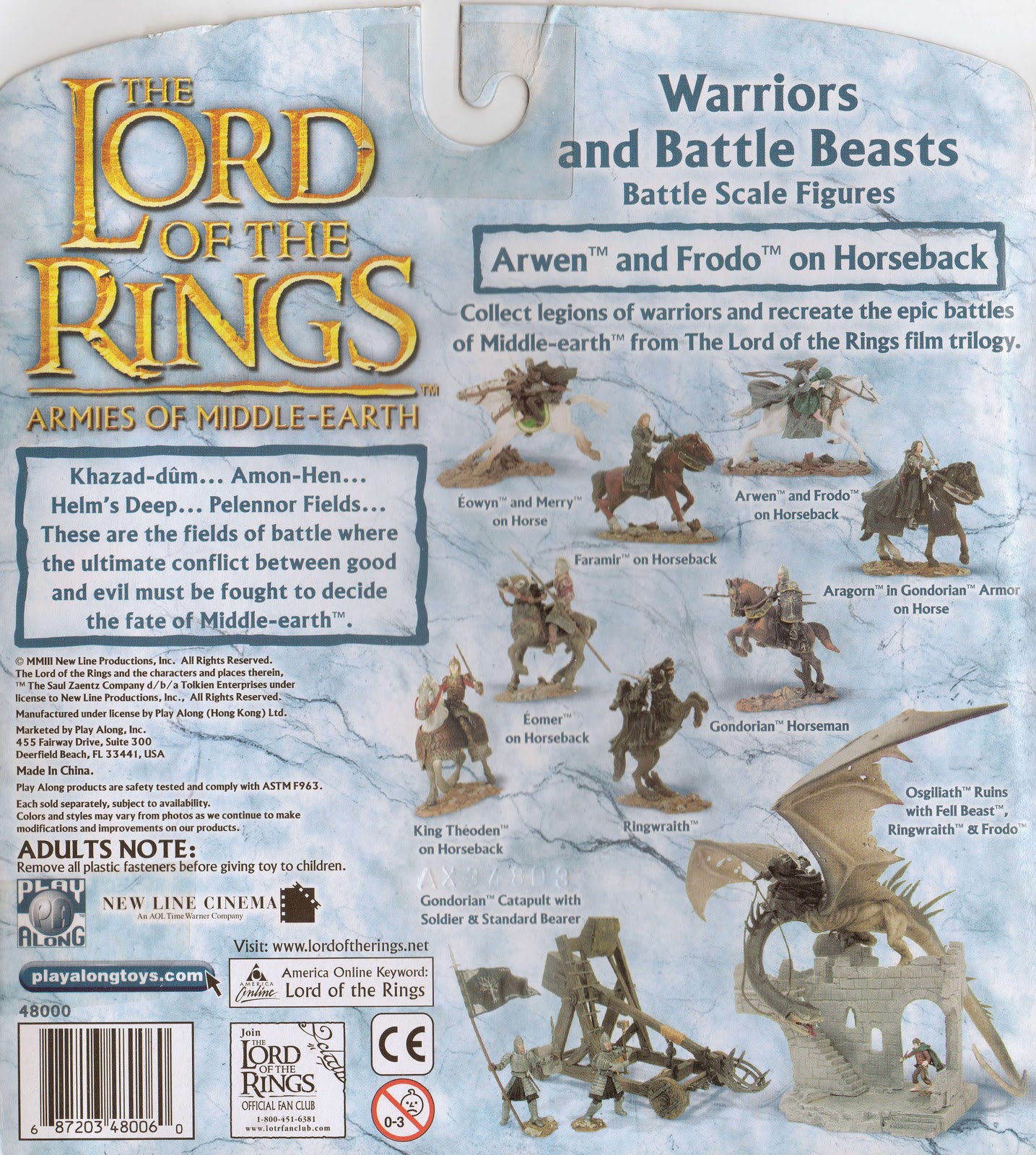 Toys and Stuff: AOME LOTR Arwen and Frodo on Horseback