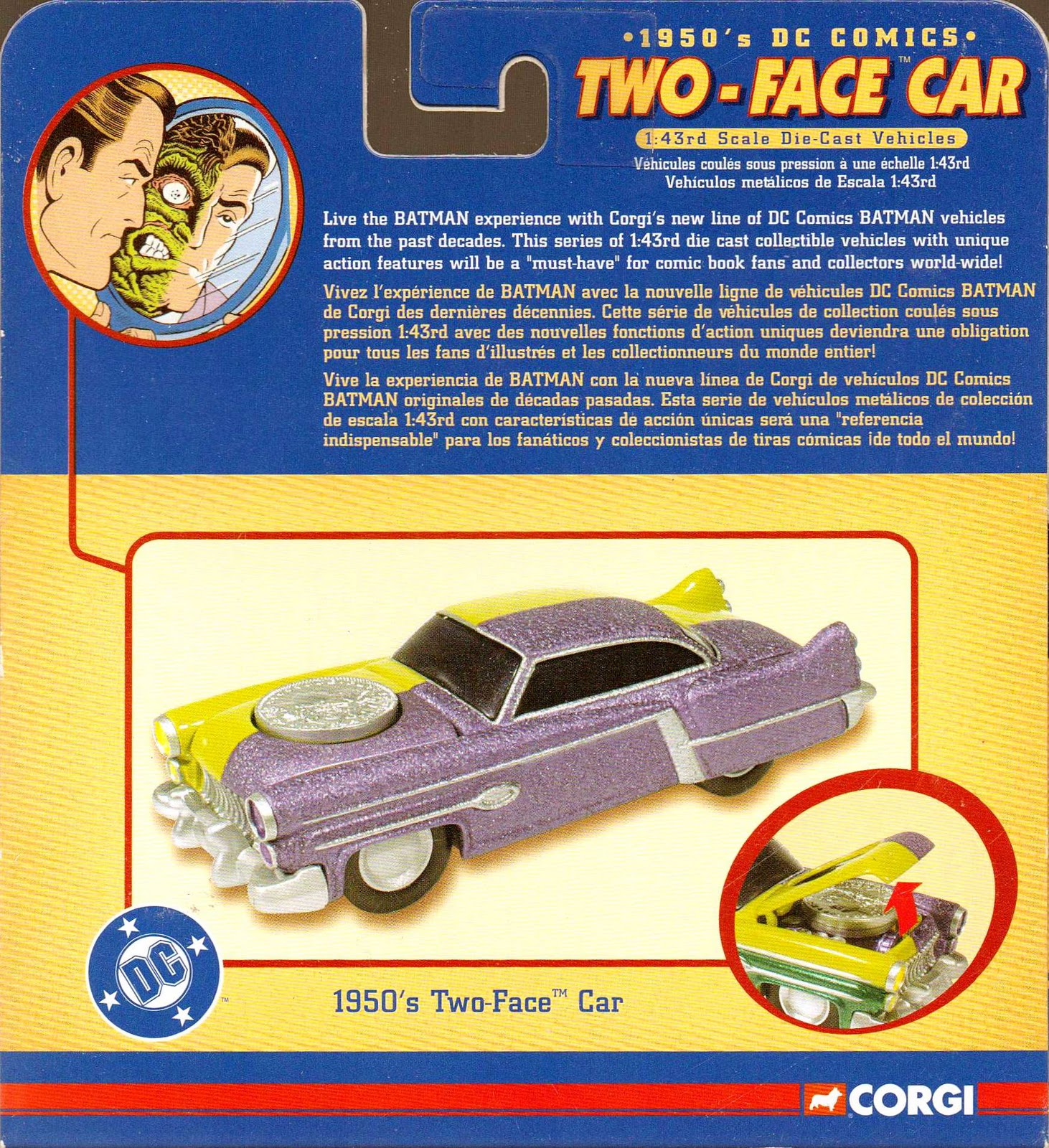 Toys and Stuff: Corgi #77318 1950s DC Comics Two-Face Car