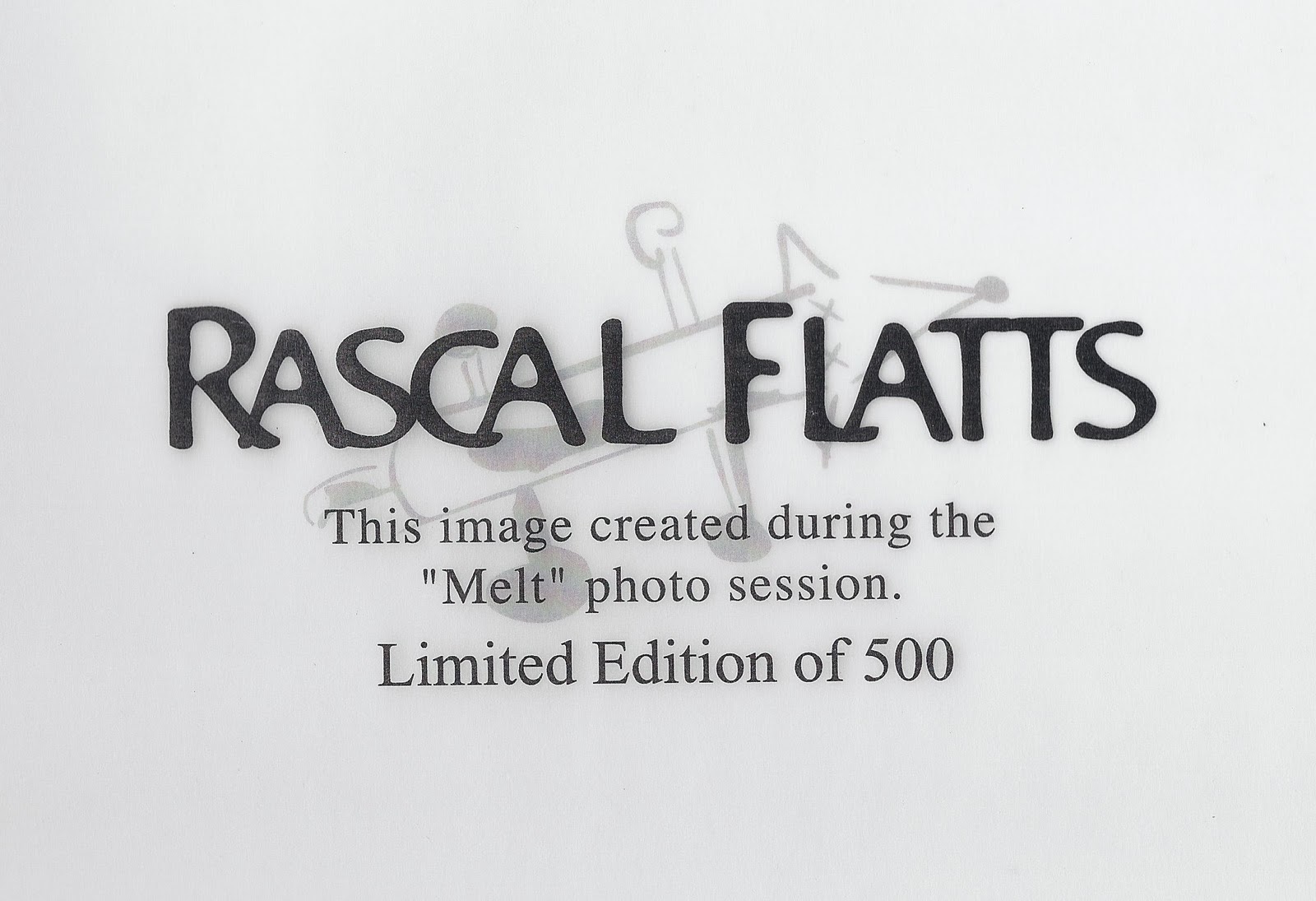 Carolina Treasures: Rascal Flatts Autographed Melt Cover Ltd Edition Photo