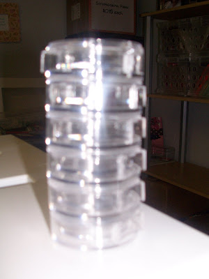 Bits and Pieces for Sale: Empty ribbon spools and other storage