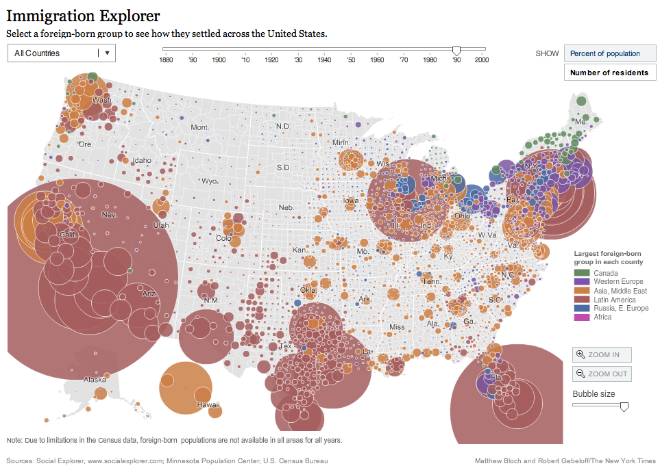 iMPOD: NYT interactive map | Immigration Explorer