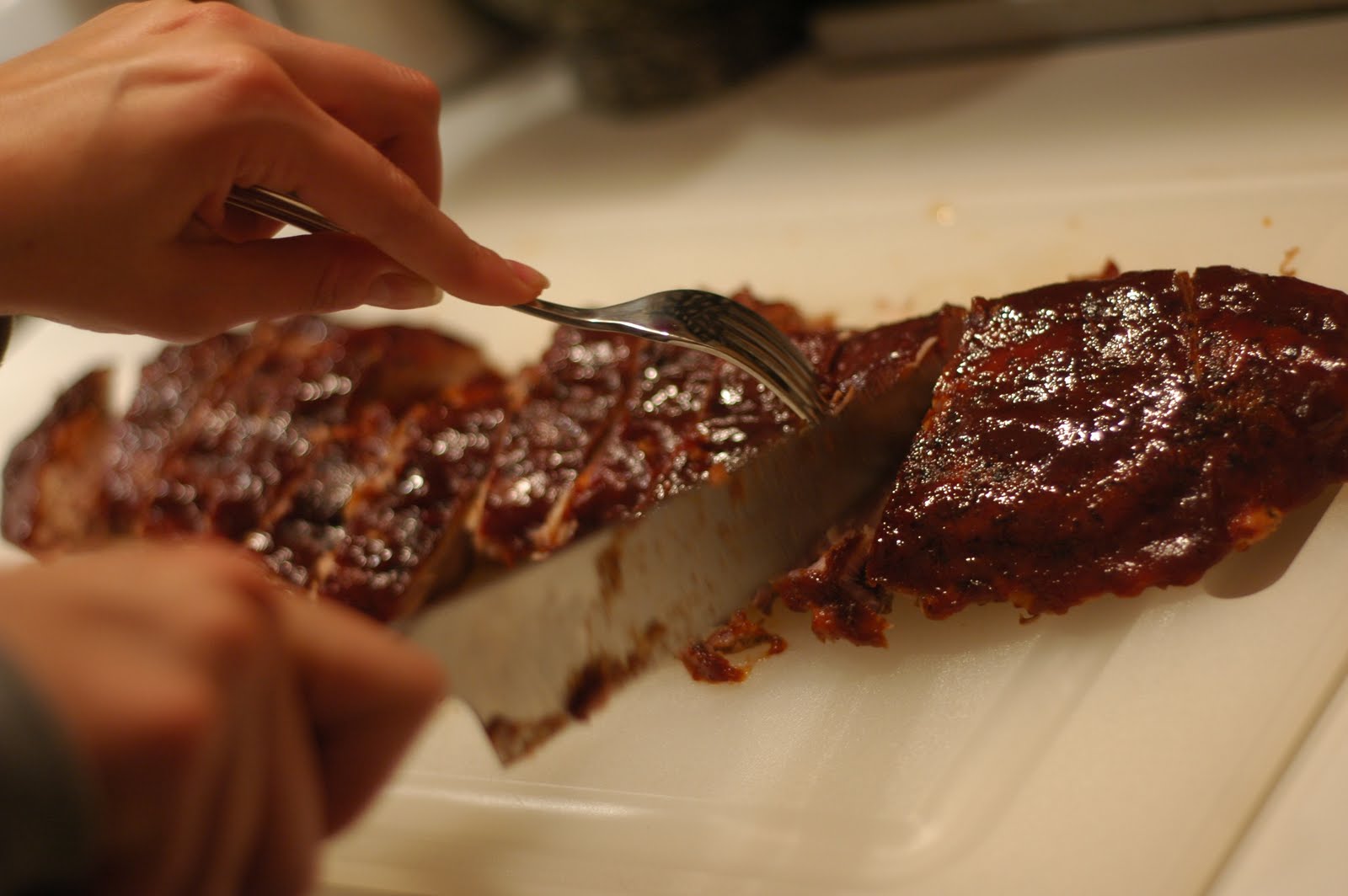 A Girl and Her Kitchen: No Grill Required Tender BBQ Ribs