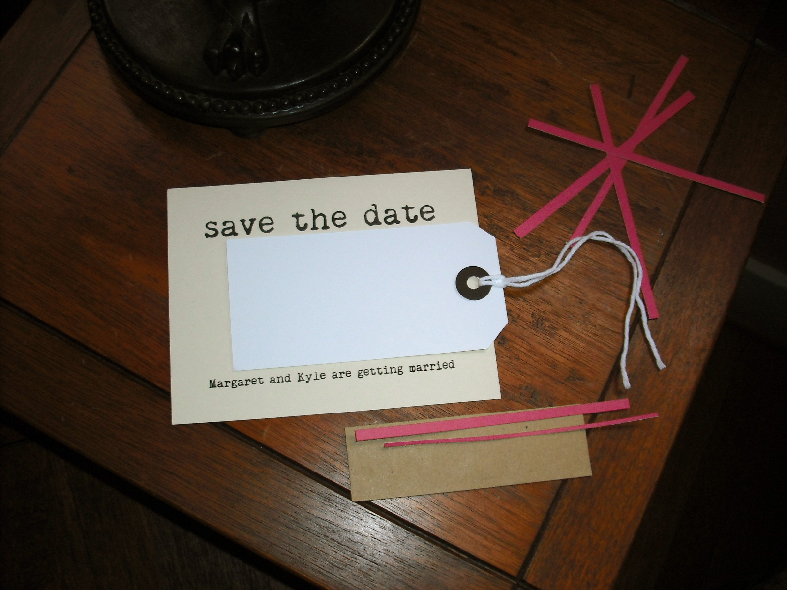 Love's Leftovers by Kristin: DIY Kit: Save the Dates with Magnet ...