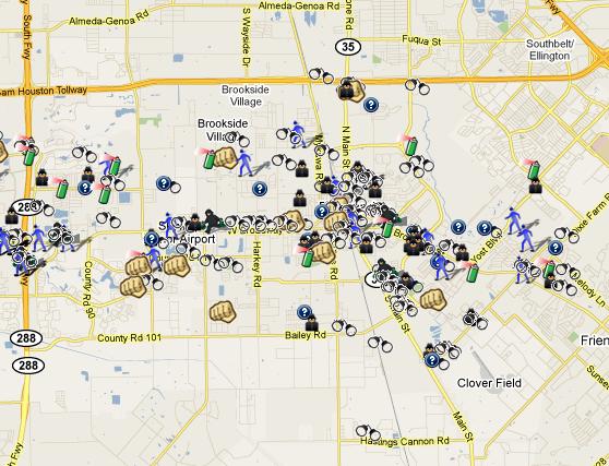 SpotCrime - The Public's Crime Map: Pearland, TX ("Pear" not "peer" or ...