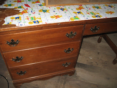 French inspired desk redesign